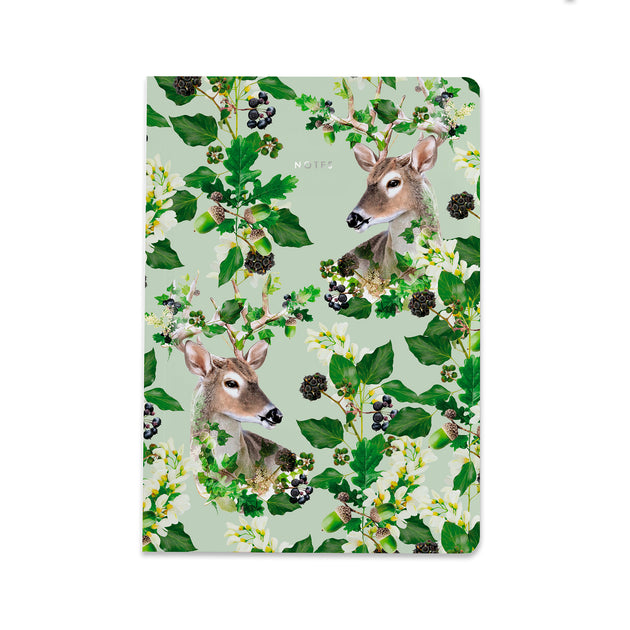 Winter Stag Luxury Notebook by Lola Design | Lola Design Ltd