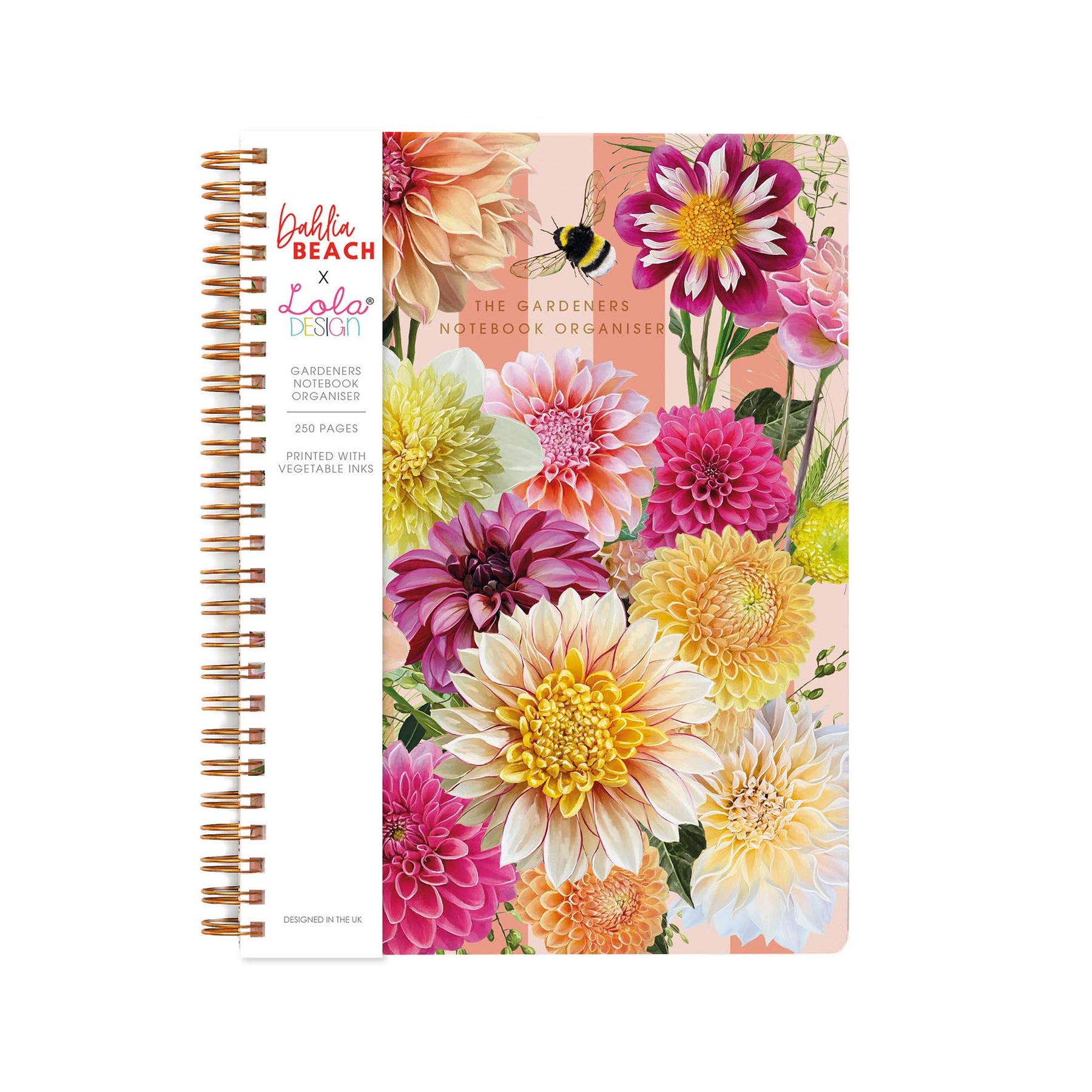 Dahlia Beach x Lola Design B5 Spiral Bound Gardeners Notebook | Lola ...