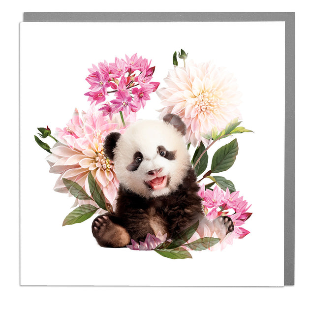 Cute Panda Card by Wildlife Botanical Greeting Lola Design | Lola ...