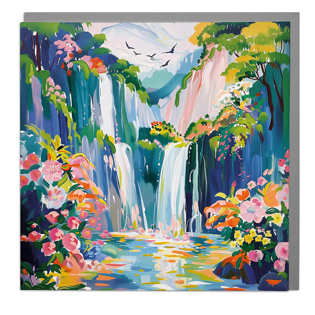 Plitvice Waterfall Card by Lola Design | Lola Design Ltd