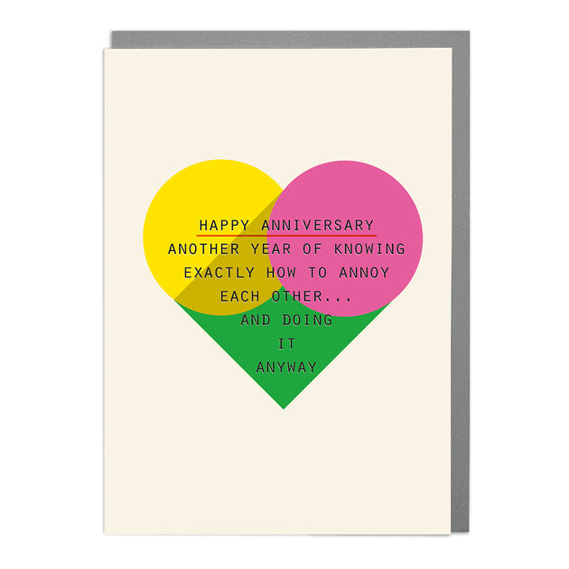Anniversary - Humorous Card by Lola Design– Lola Design Ltd