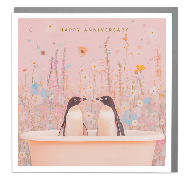 Penguin - Anniversary Card by Lola Design | Lola Design Ltd