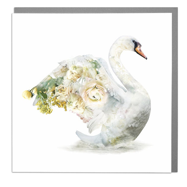 Wildlife Botanical Swan Card by Lola Design– Lola Design Ltd