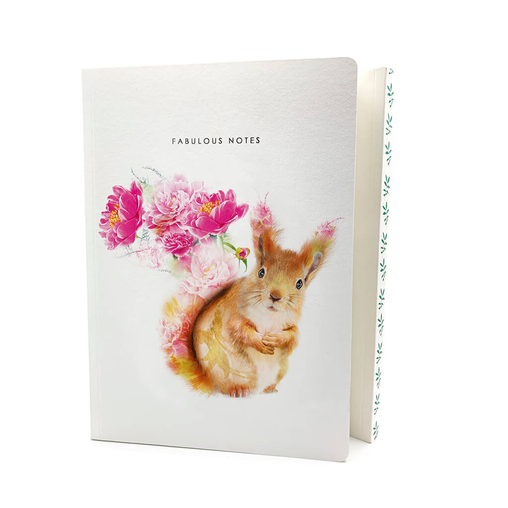 Squirrel Luxury Notebook by Lola Design | Lola Design Ltd