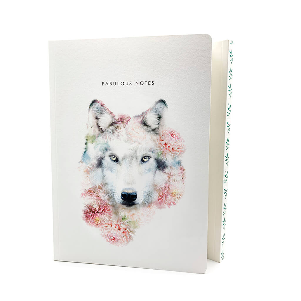 Wolf Luxury Notebook by Lola Design | Lola Design Ltd